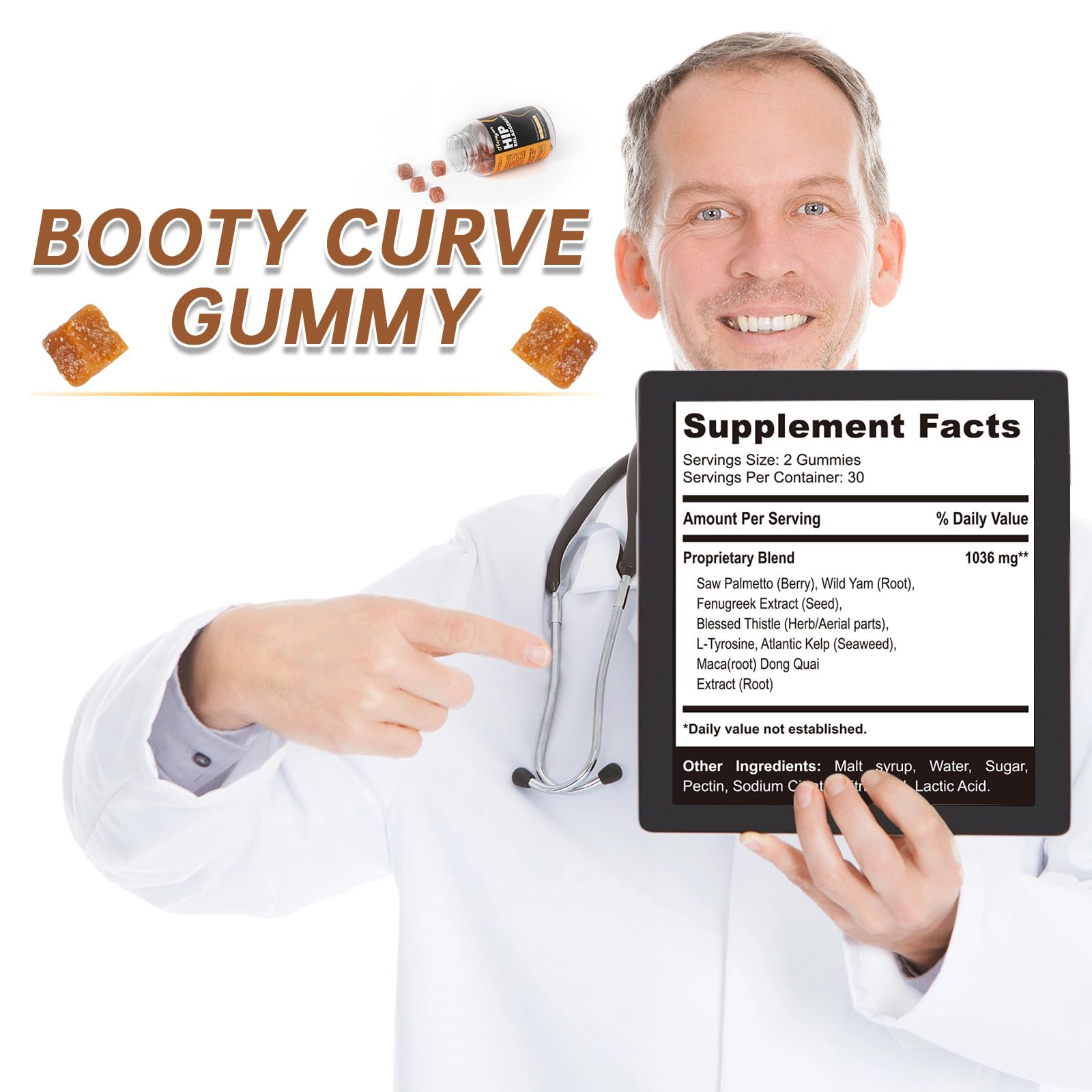 Gummy multivitamin for enhanced curves