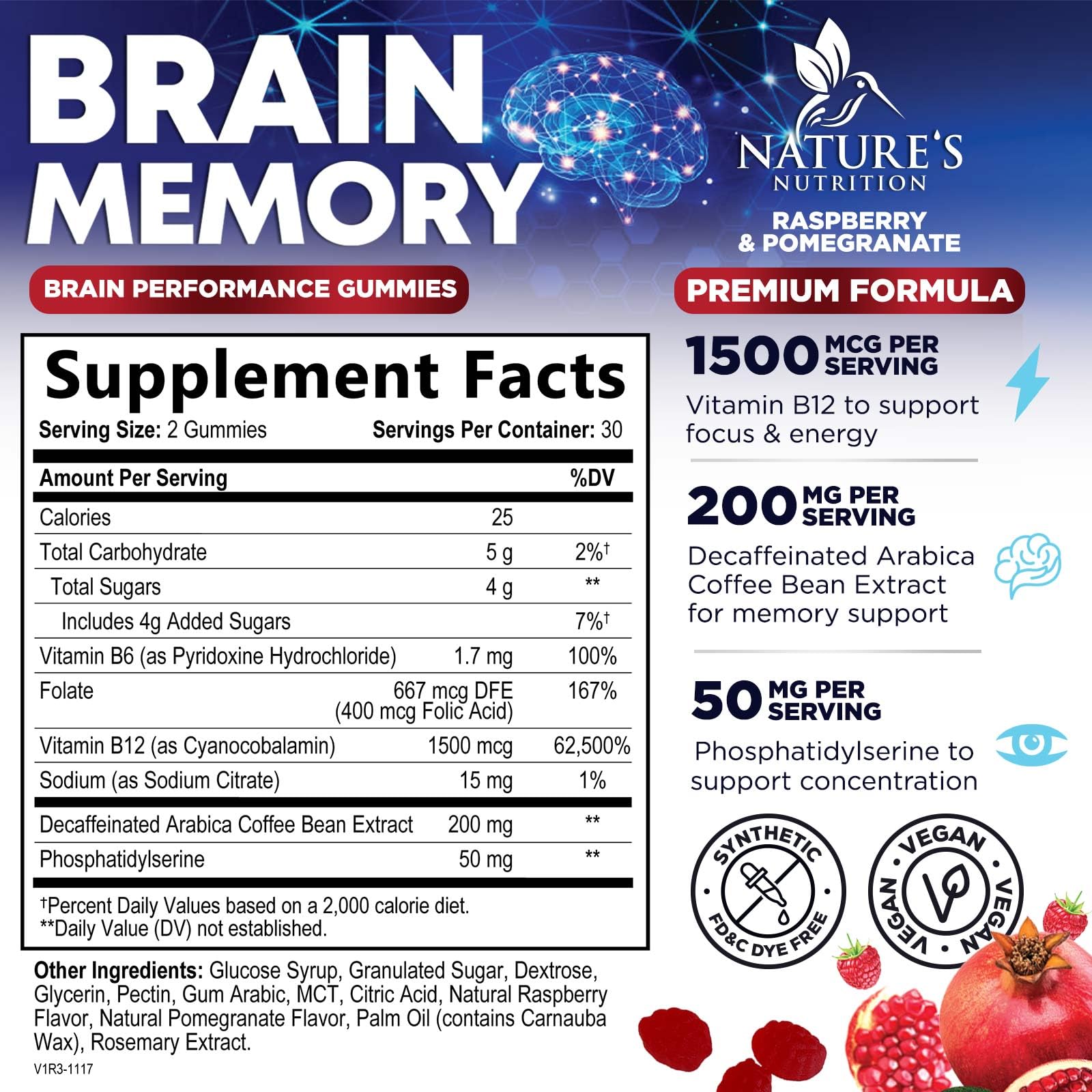 gummy multivitamin for enhanced focus