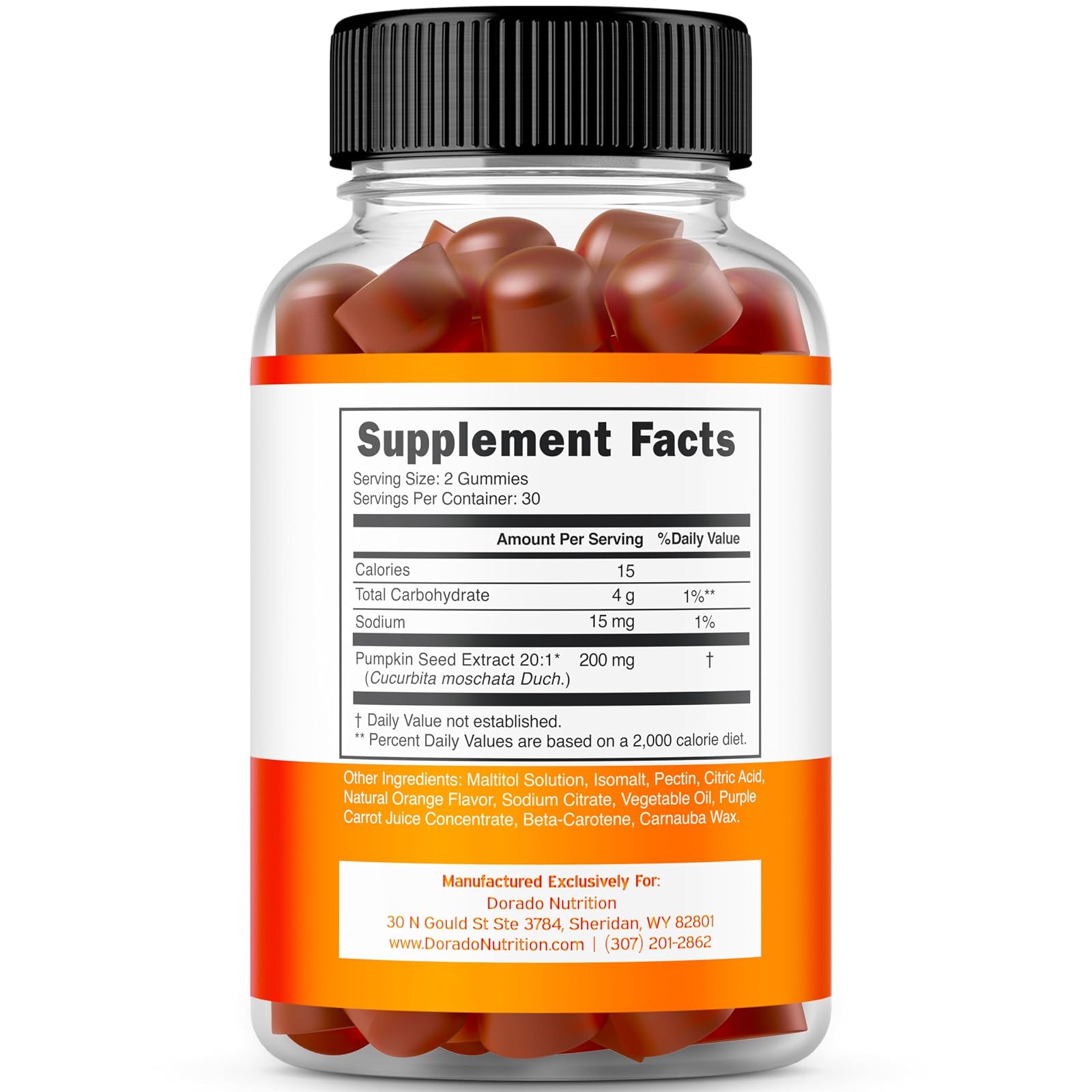 Gummy multivitamin for men's health