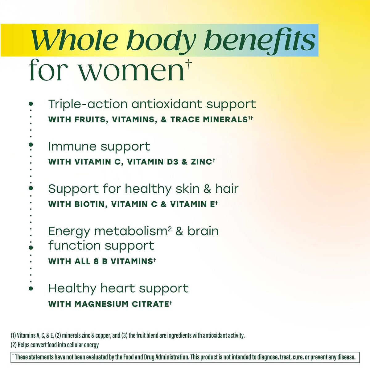 gummy multivitamin for women's wellness