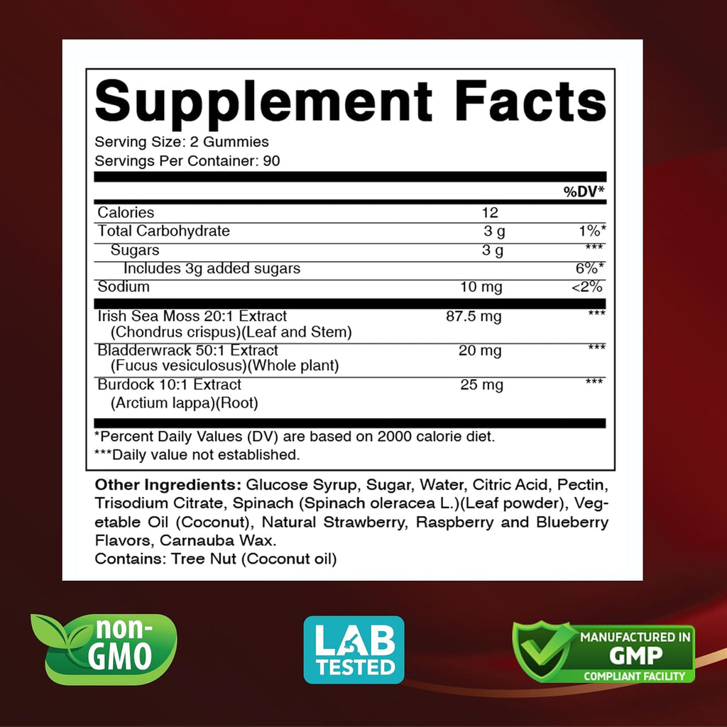 gummy multivitamin with bladderwrack benefits
