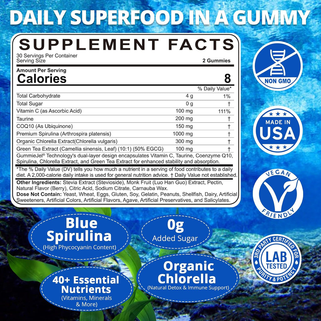 gummy multivitamin with chlorella benefits