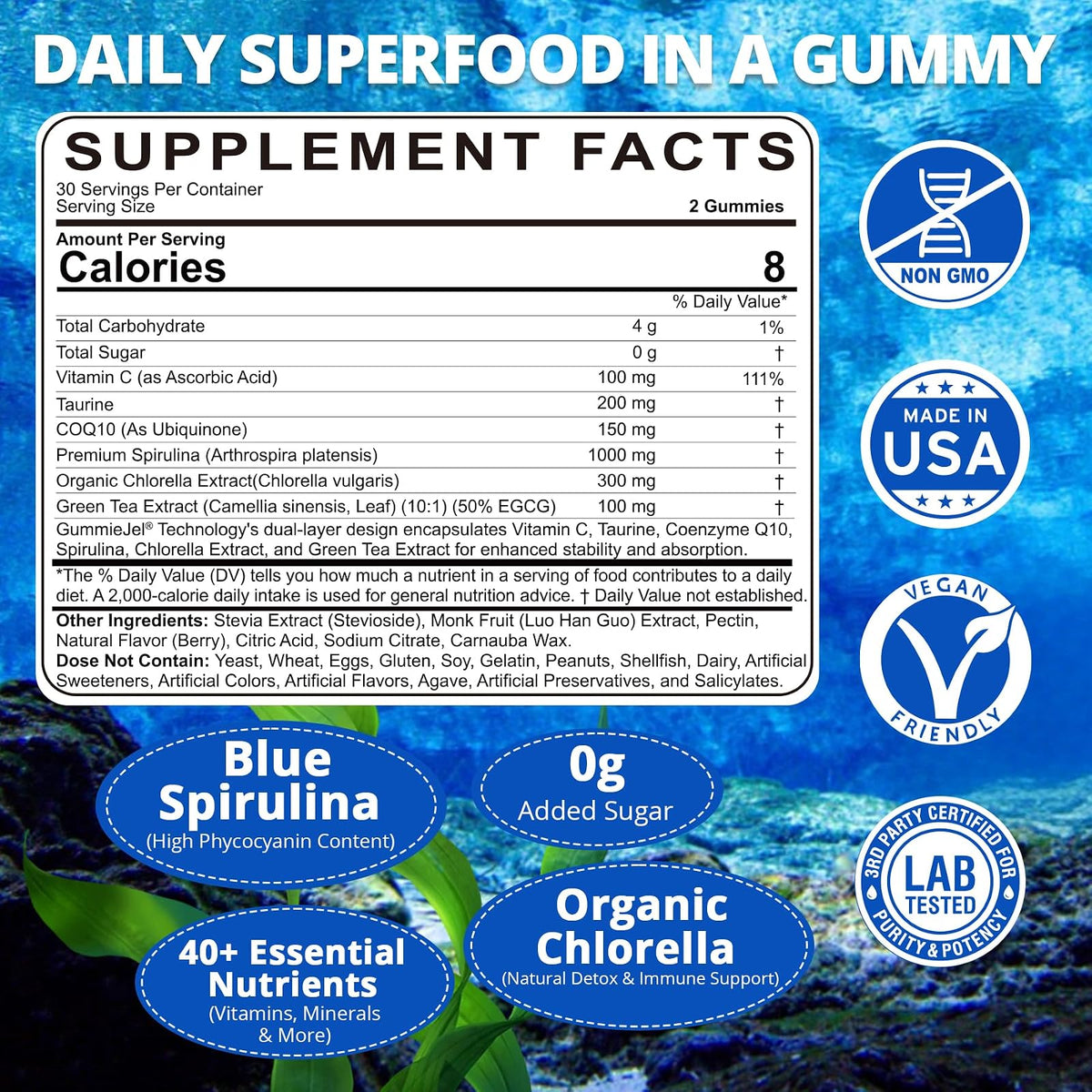 gummy multivitamin with chlorella benefits