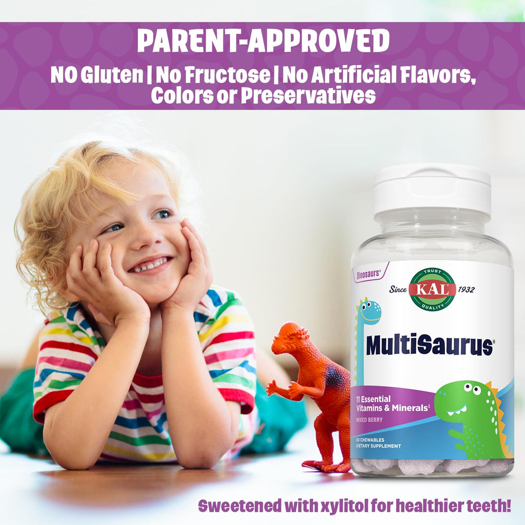 gummy multivitamin with dinosaur shapes