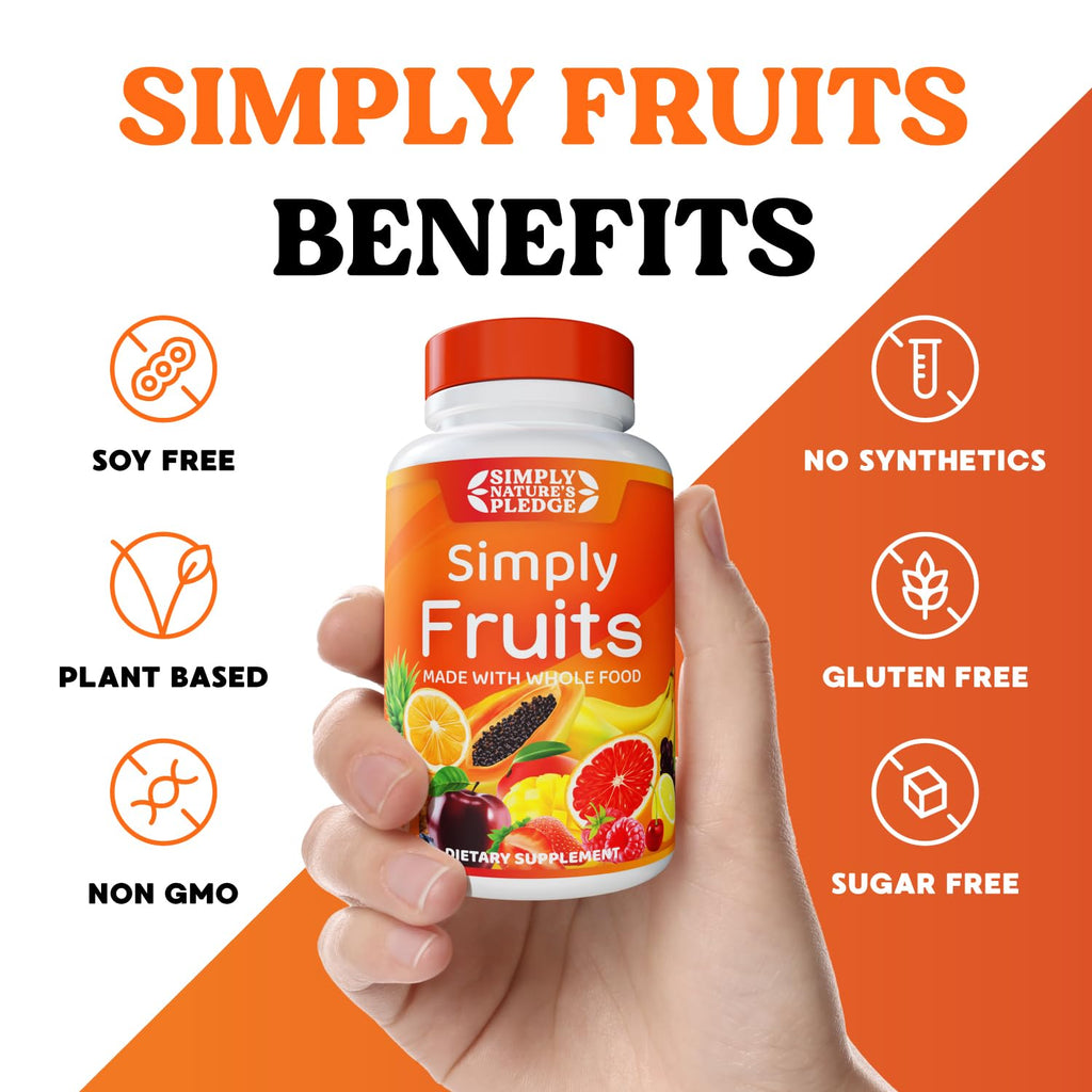 Gummy multivitamin with fruits