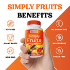 Gummy multivitamin with fruits