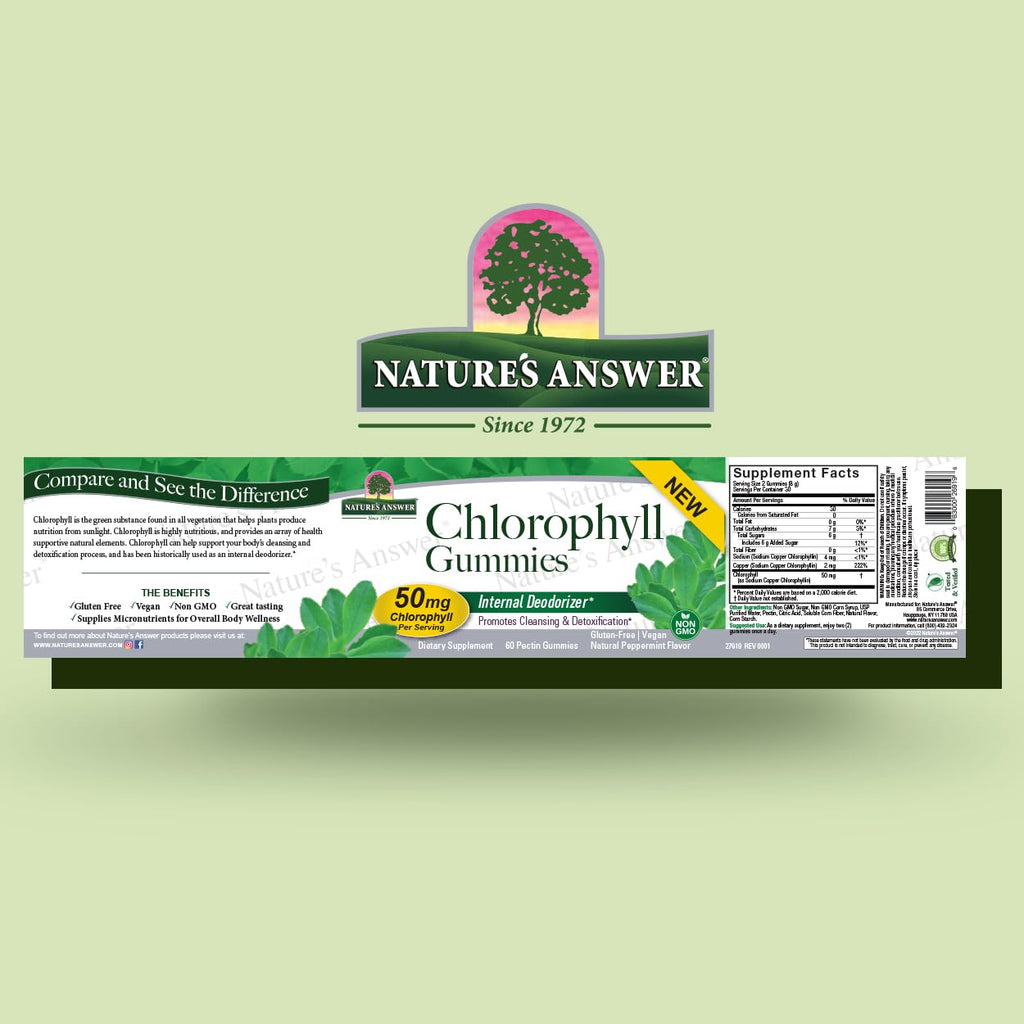 gummy multivitamin with natural chlorophyll
