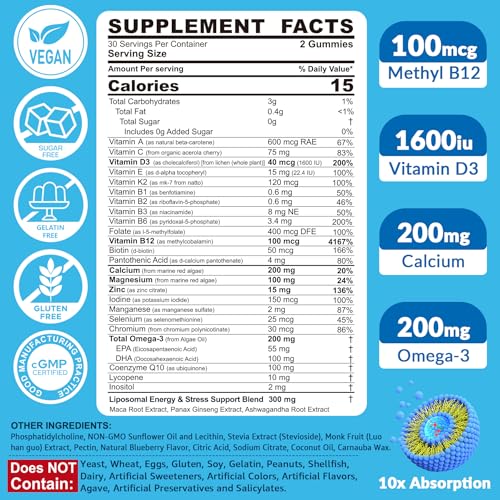 gummy multivitamin with omega 3 benefits