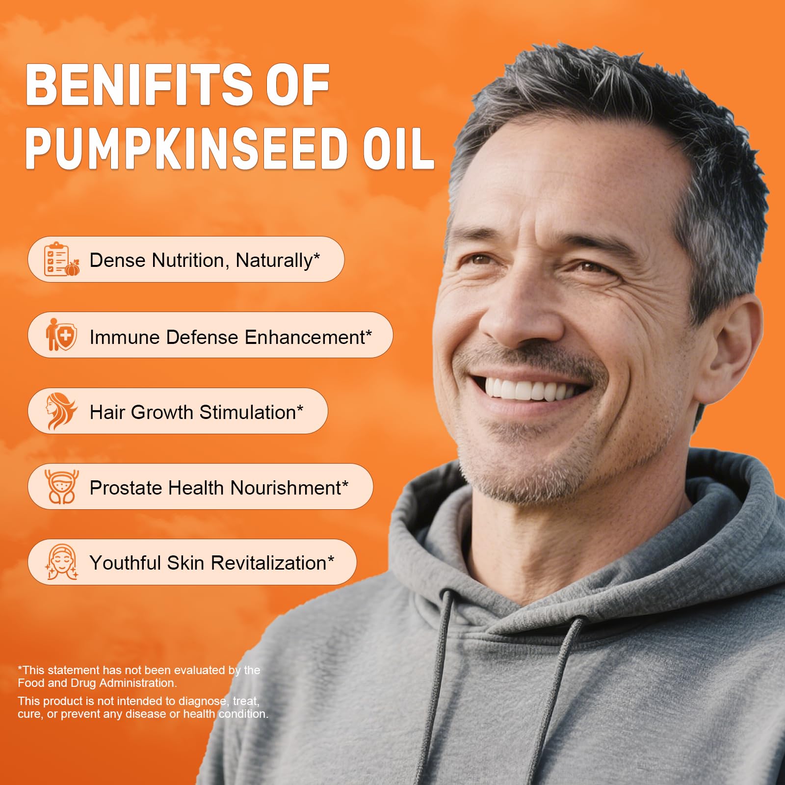 Gummy multivitamin with pumpkin seed oil