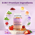 Gummy multivitamin with saffron extract
