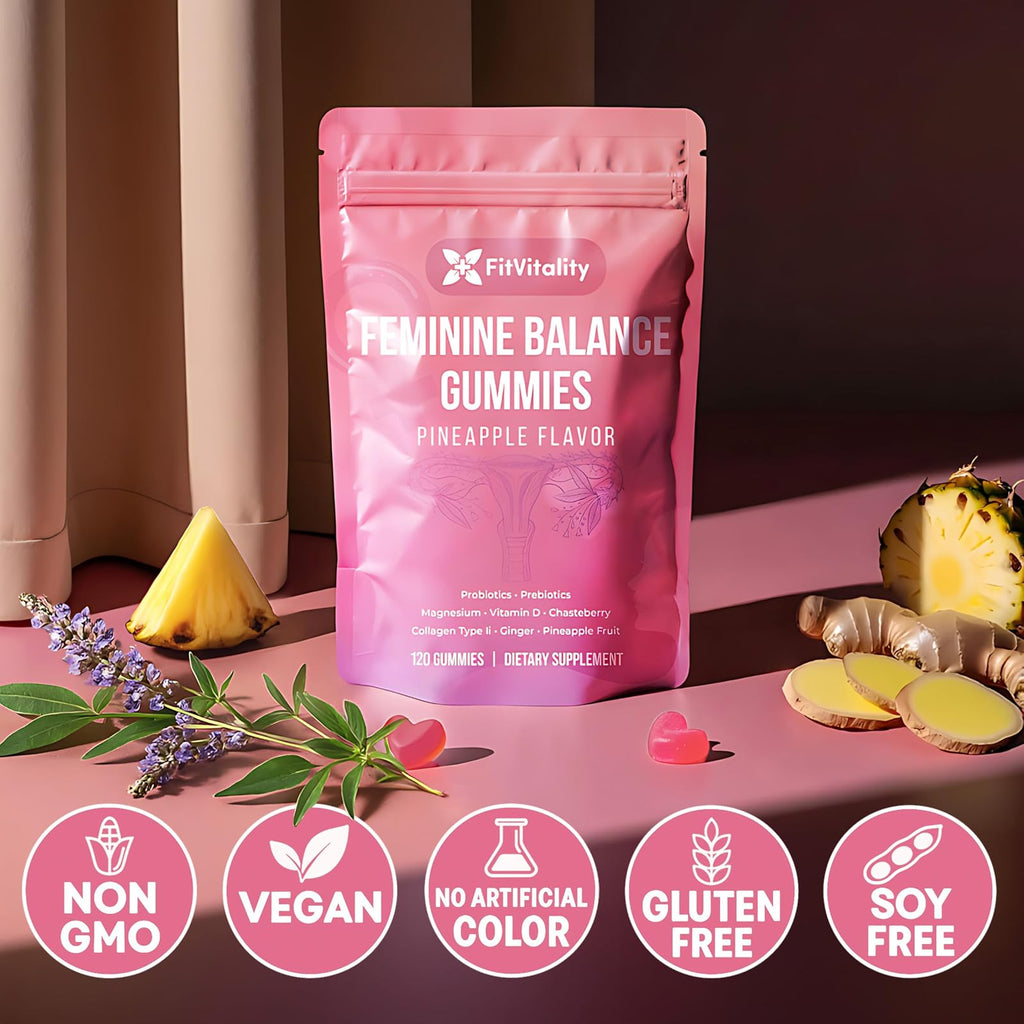 Gummy multivitamins for feminine wellness
