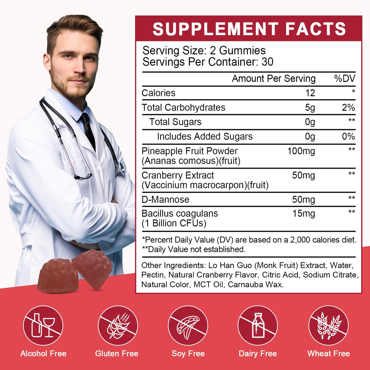 Gummy multivitamins for women's health