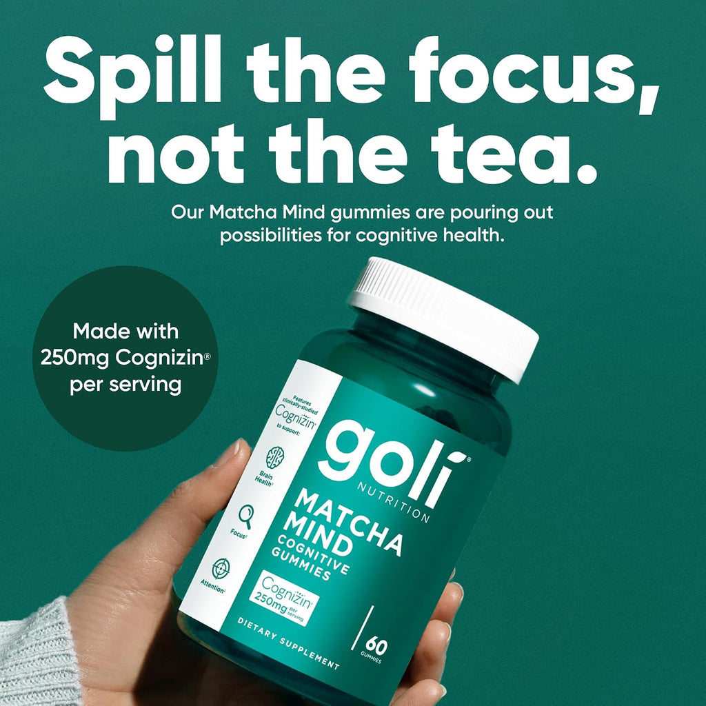 Gummy multivitamins with matcha benefits
