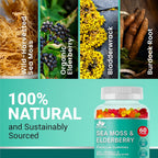 Gummy multivitamins with sea moss