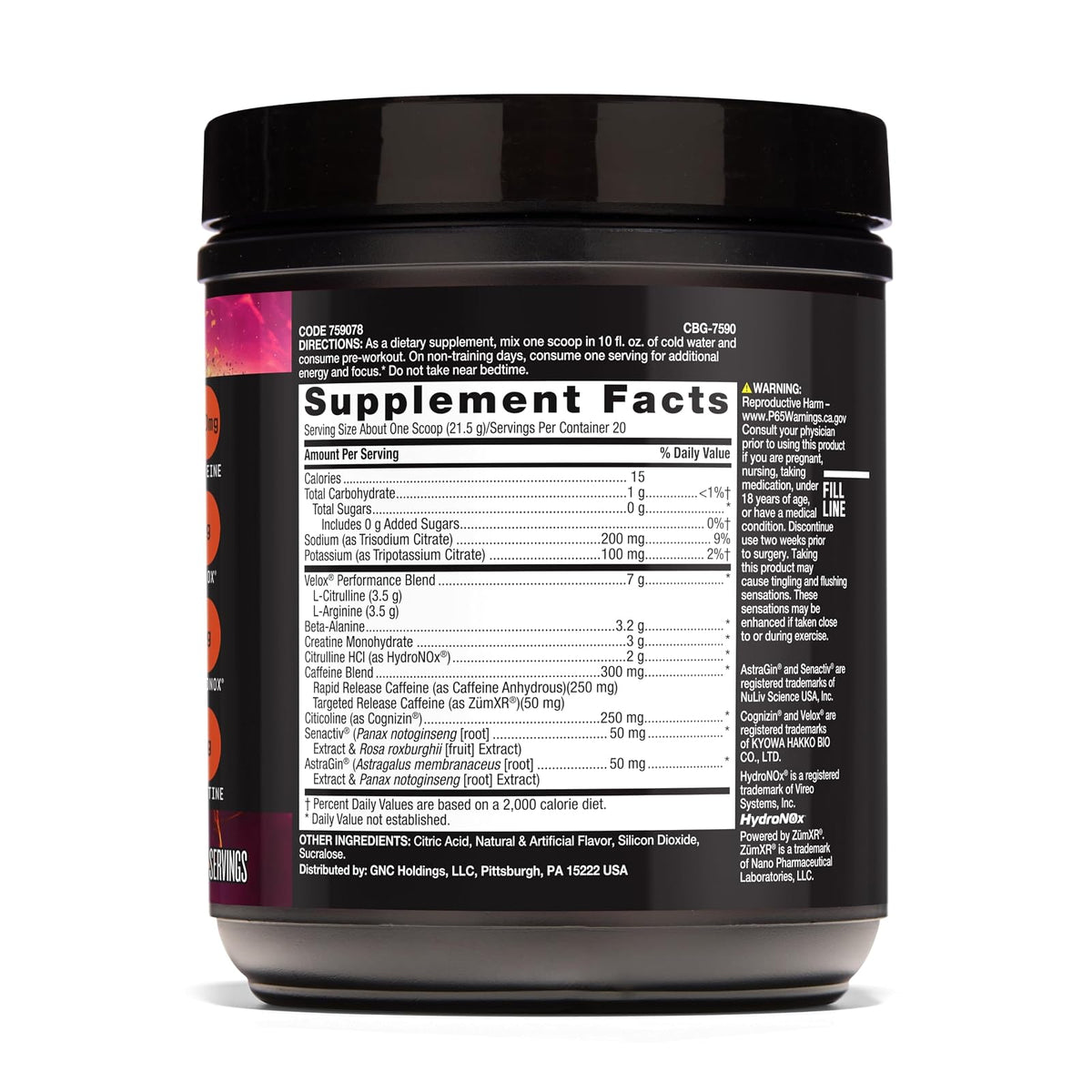 Gummy Shark flavour pre-workout supplement