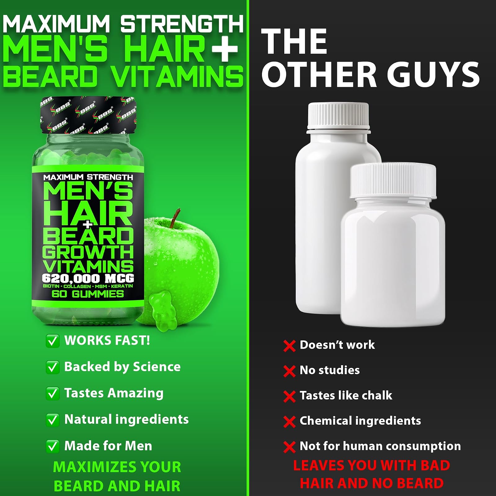 gummy vitamins for thicker beard