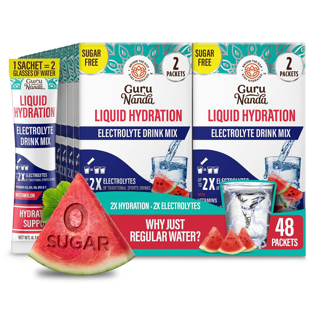 GuruNanda watermelon electrolyte drink mix