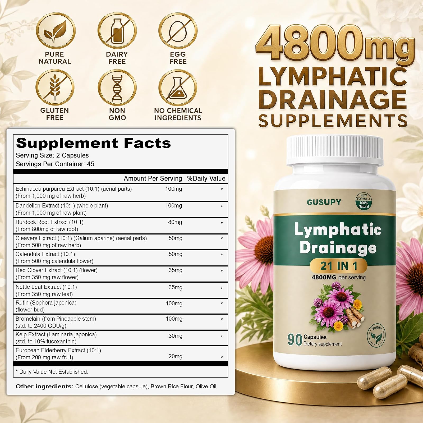 GUSUPY echinacea for holistic health