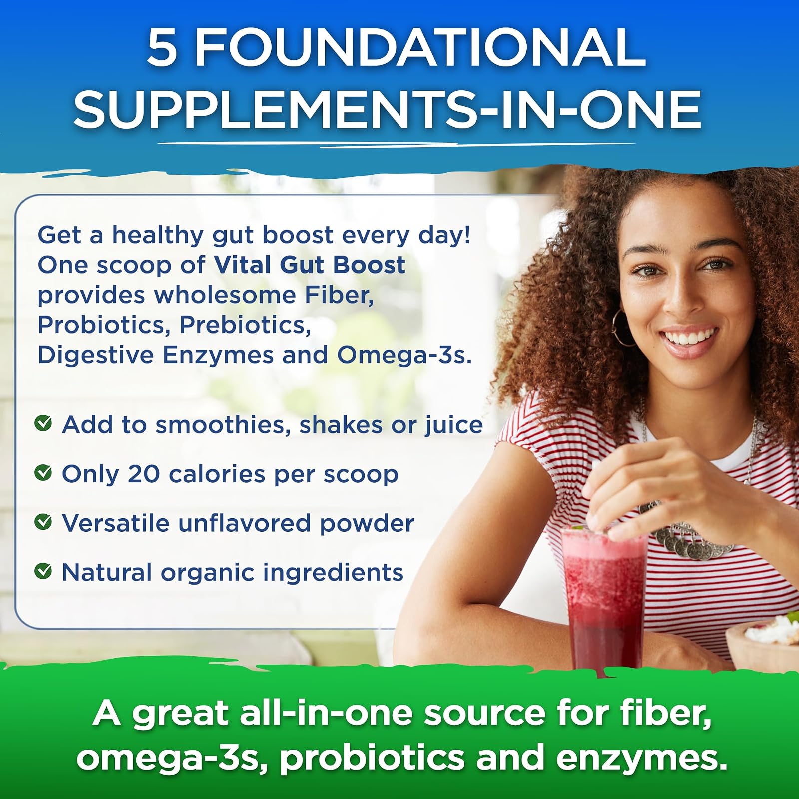 Gut Boost Powder improves gut flora