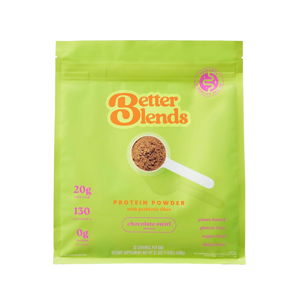 Gut-Friendly chocolate swirl protein powder