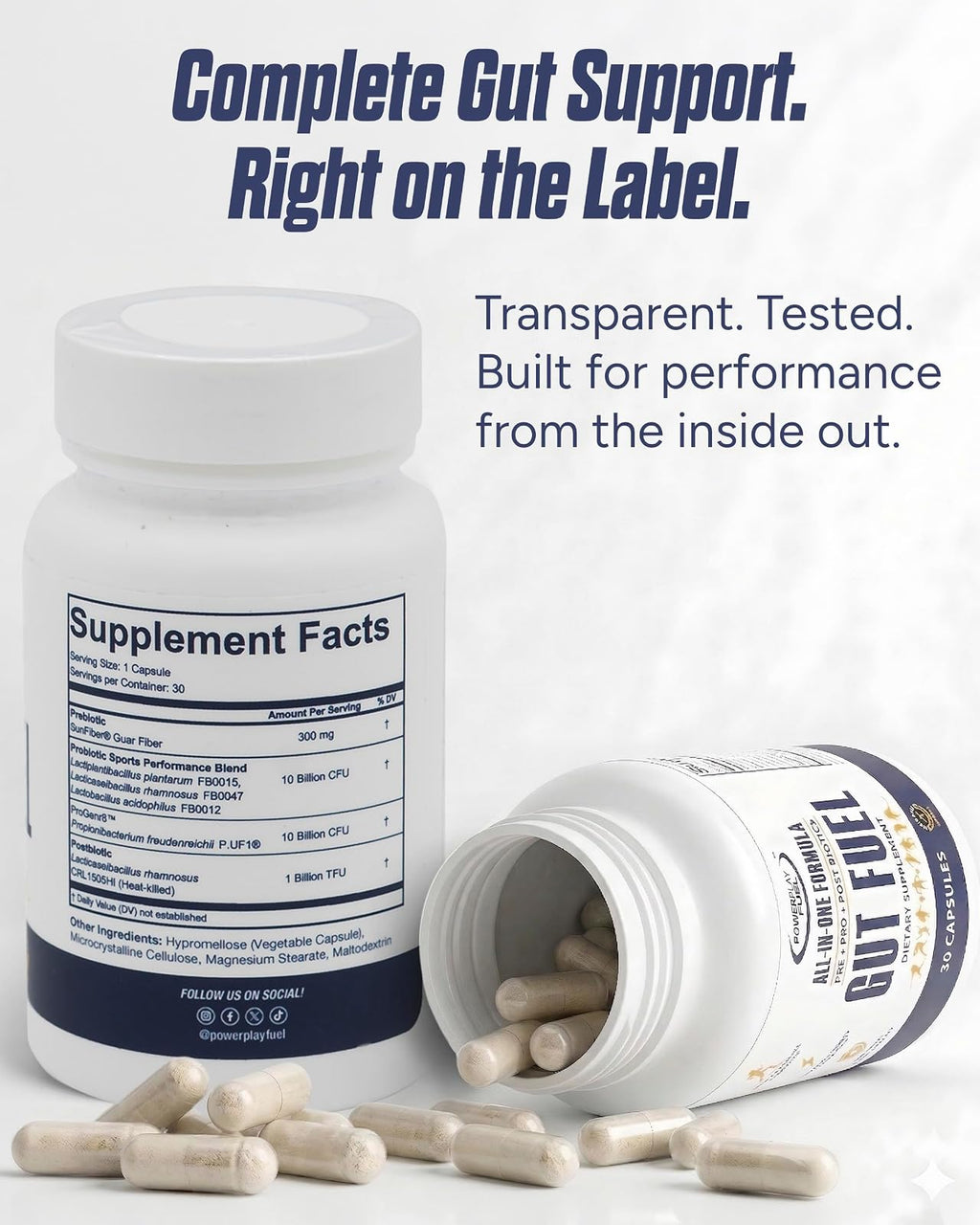 Gut Fuel capsules for optimal wellness