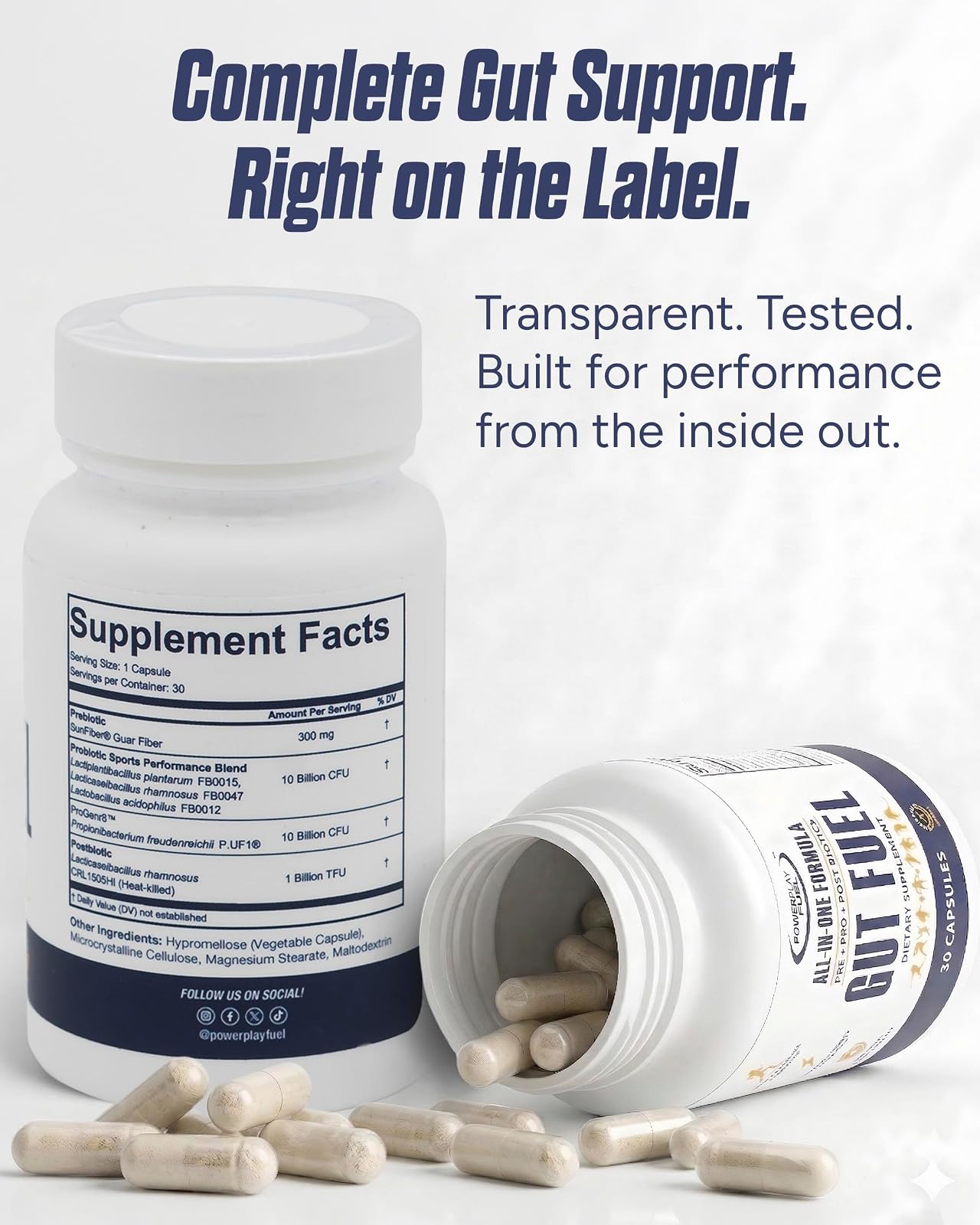 Gut Fuel capsules for optimal wellness