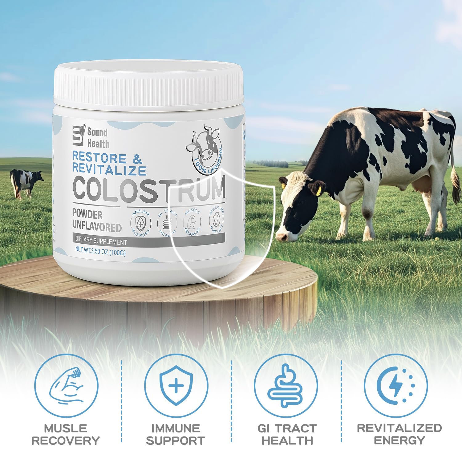 Gut health benefits of colostrum powder