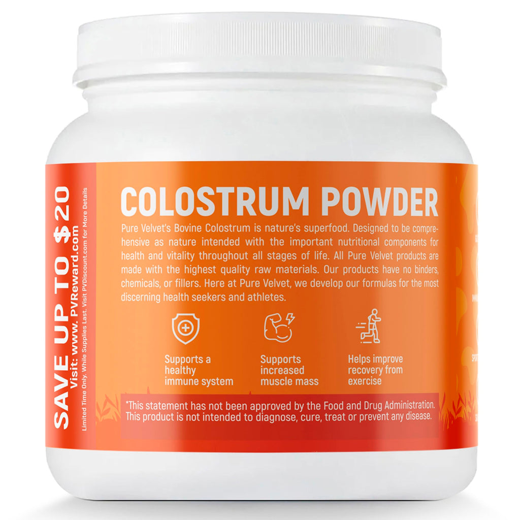 Gut health benefits of colostrum powder