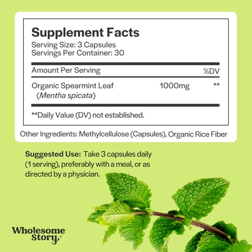 Gut health improvement with spearmint