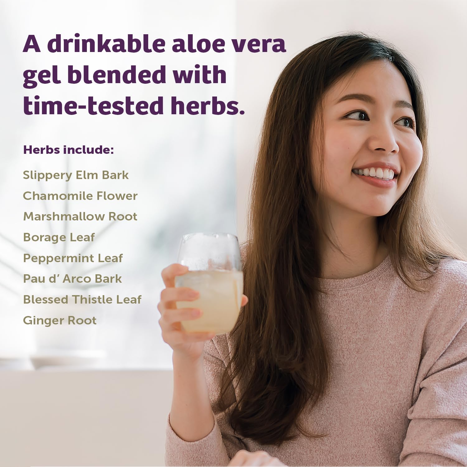 Gut health supplement with aloe vera