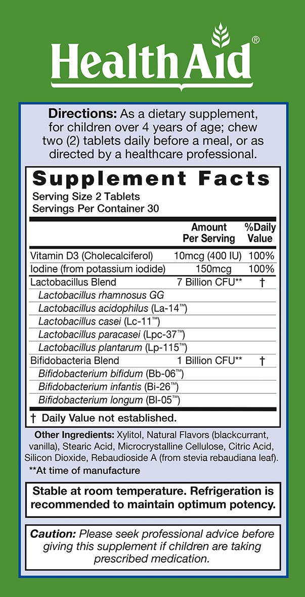 Gut health supplements for children