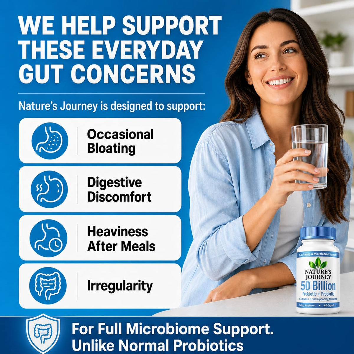 Gut health support capsules