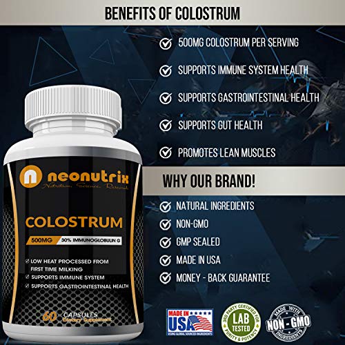 gut health support colostrum capsules