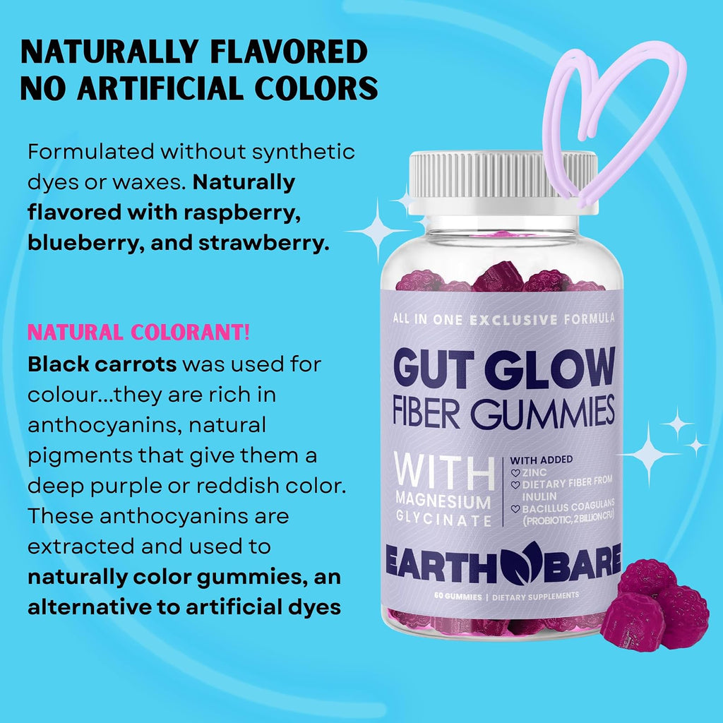 Gut health support fiber gummies