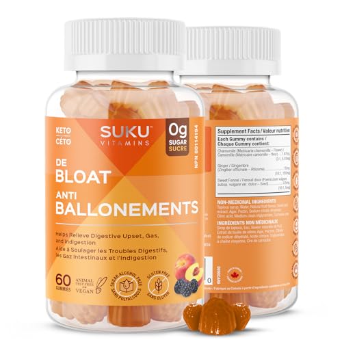 Gut health support gummies with ginger