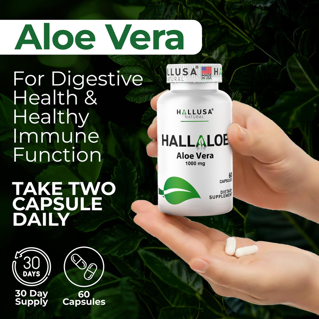 Gut health support with aloe vera