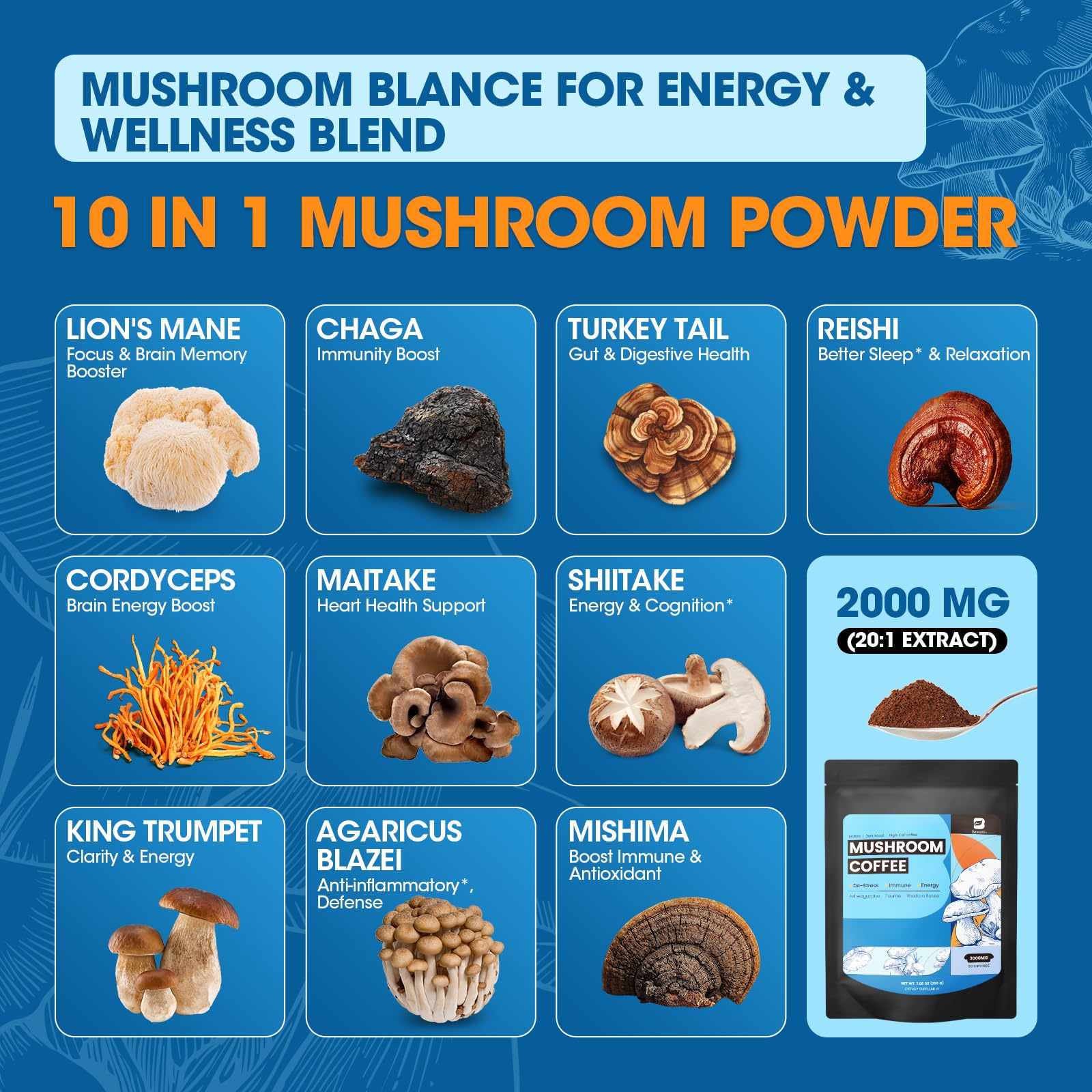 gut health support with coffee powder