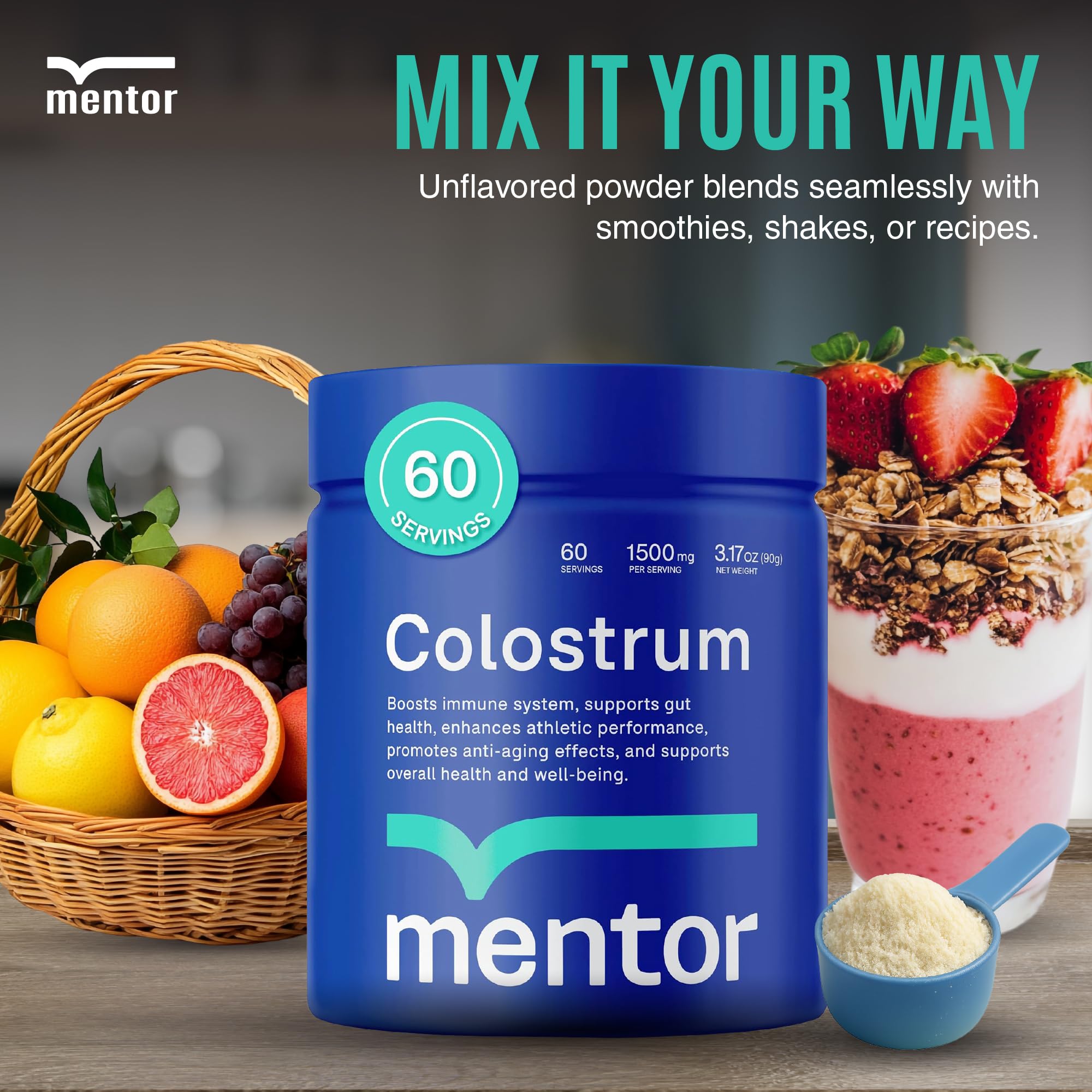 Gut health support with colostrum