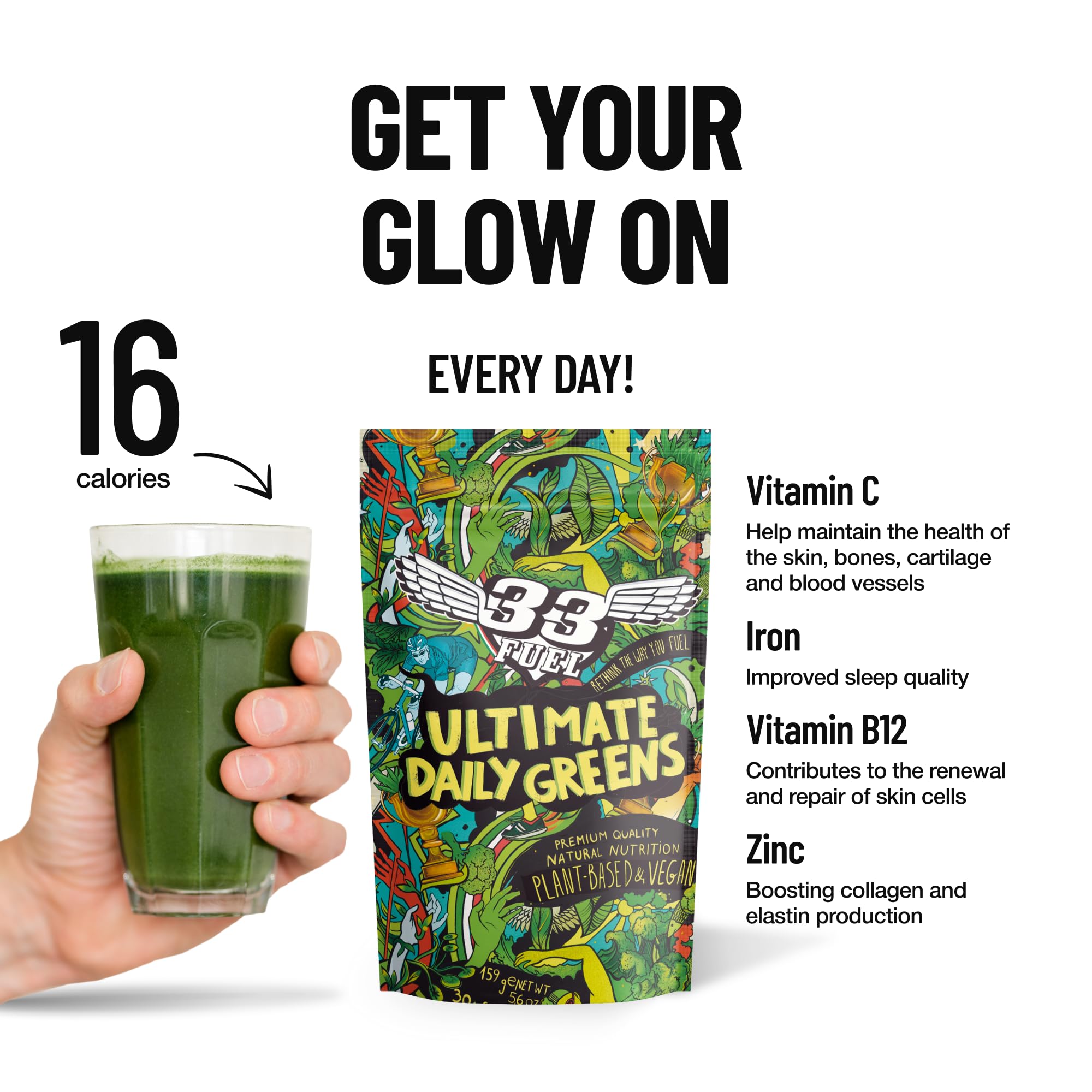 Gut health support with Daily Greens