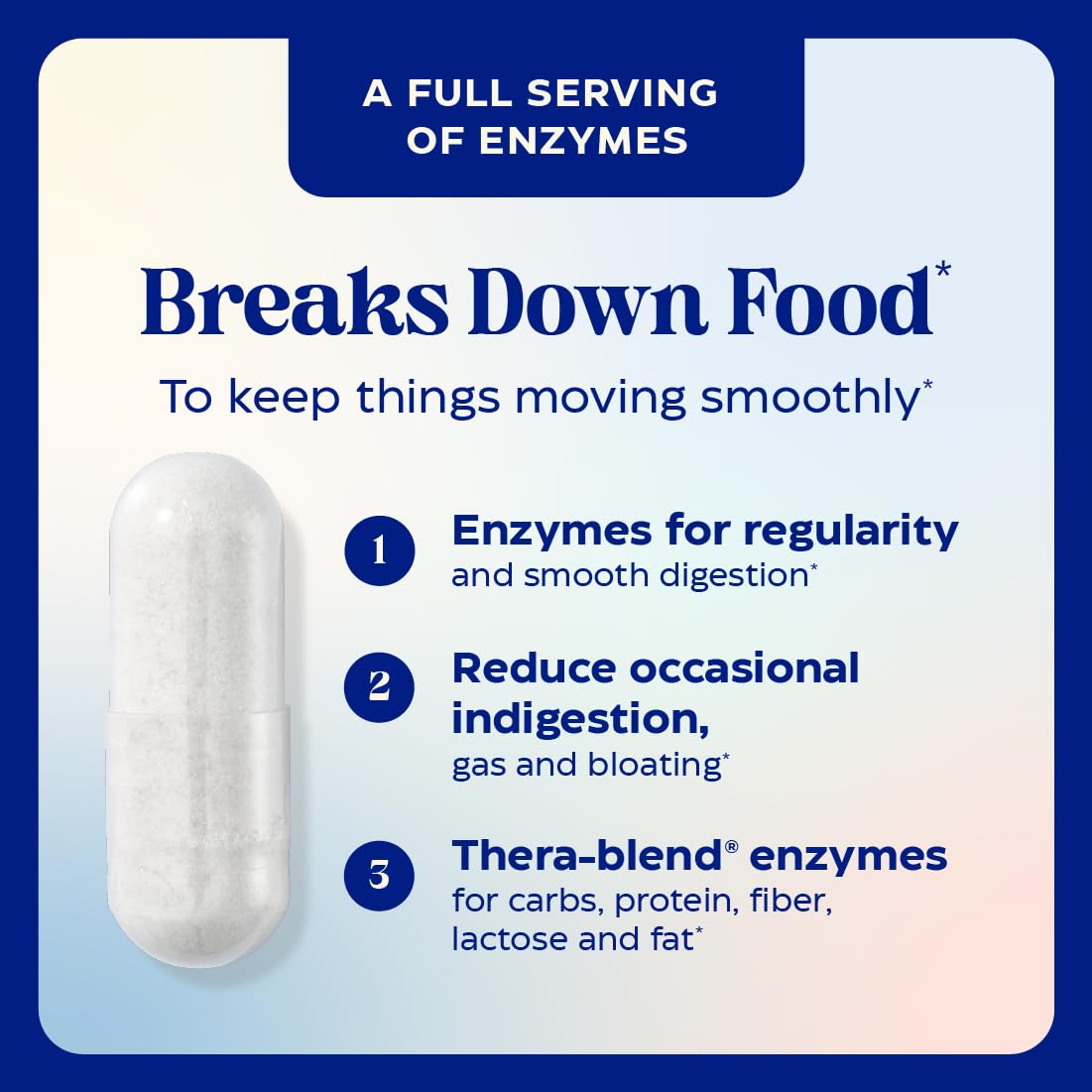 Gut health support with Enzymedica