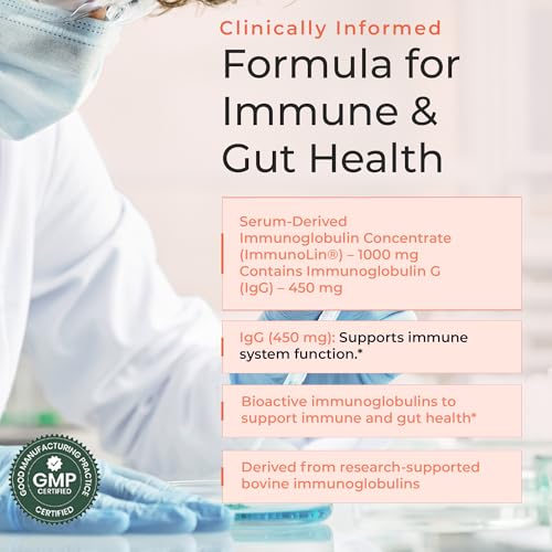 Gut health support with Immunoglobulin IgG