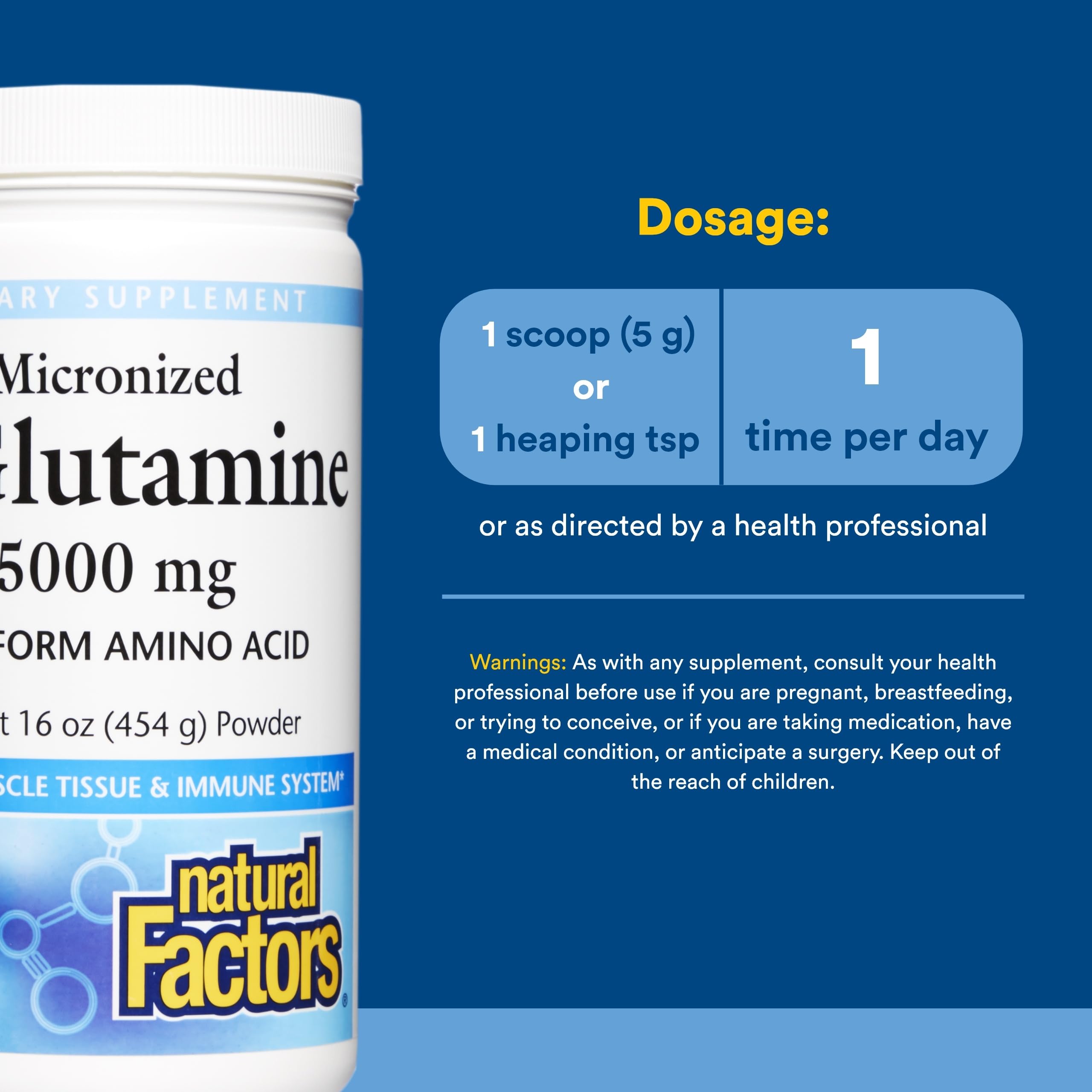 gut health support with l-glutamine