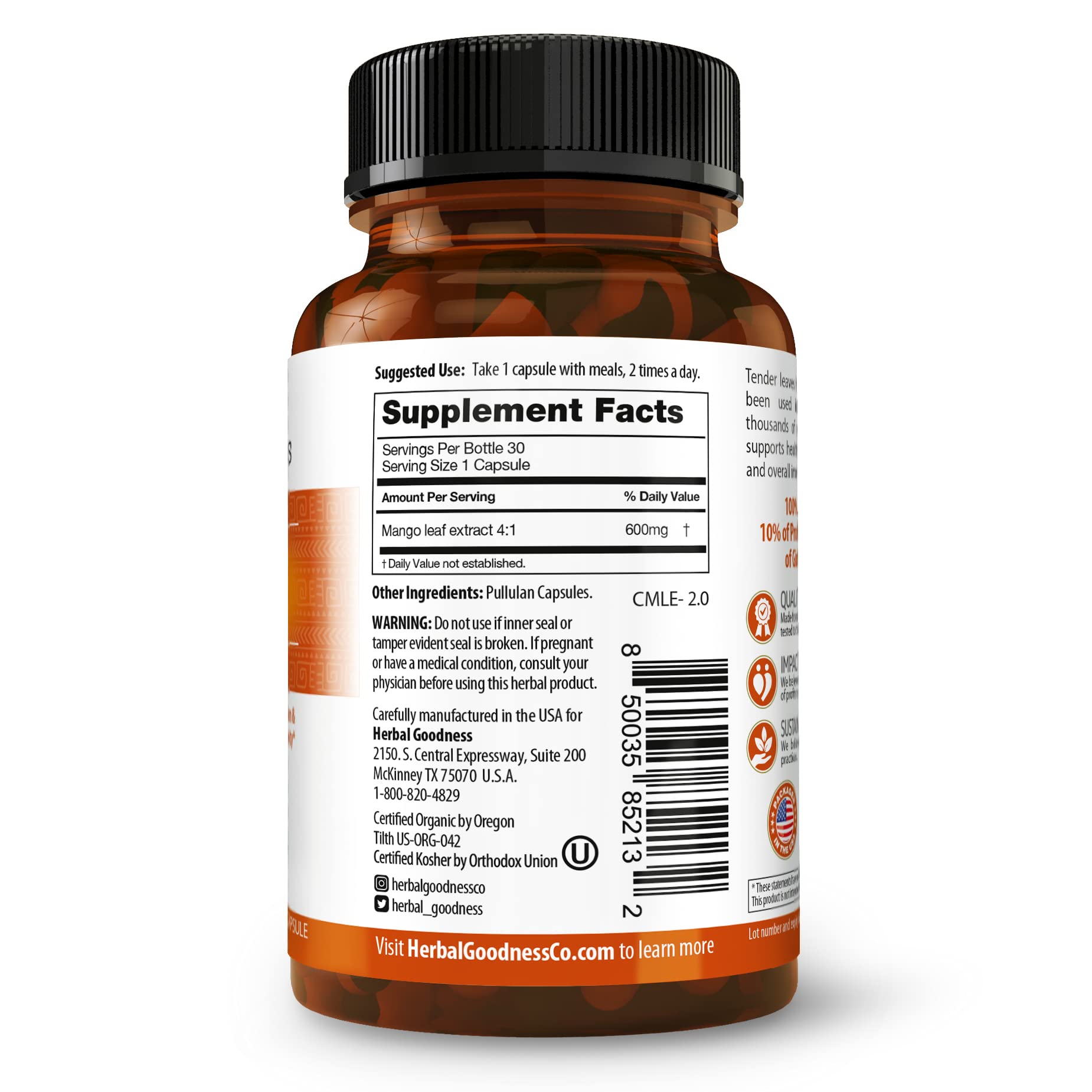 Gut health support with mango extract