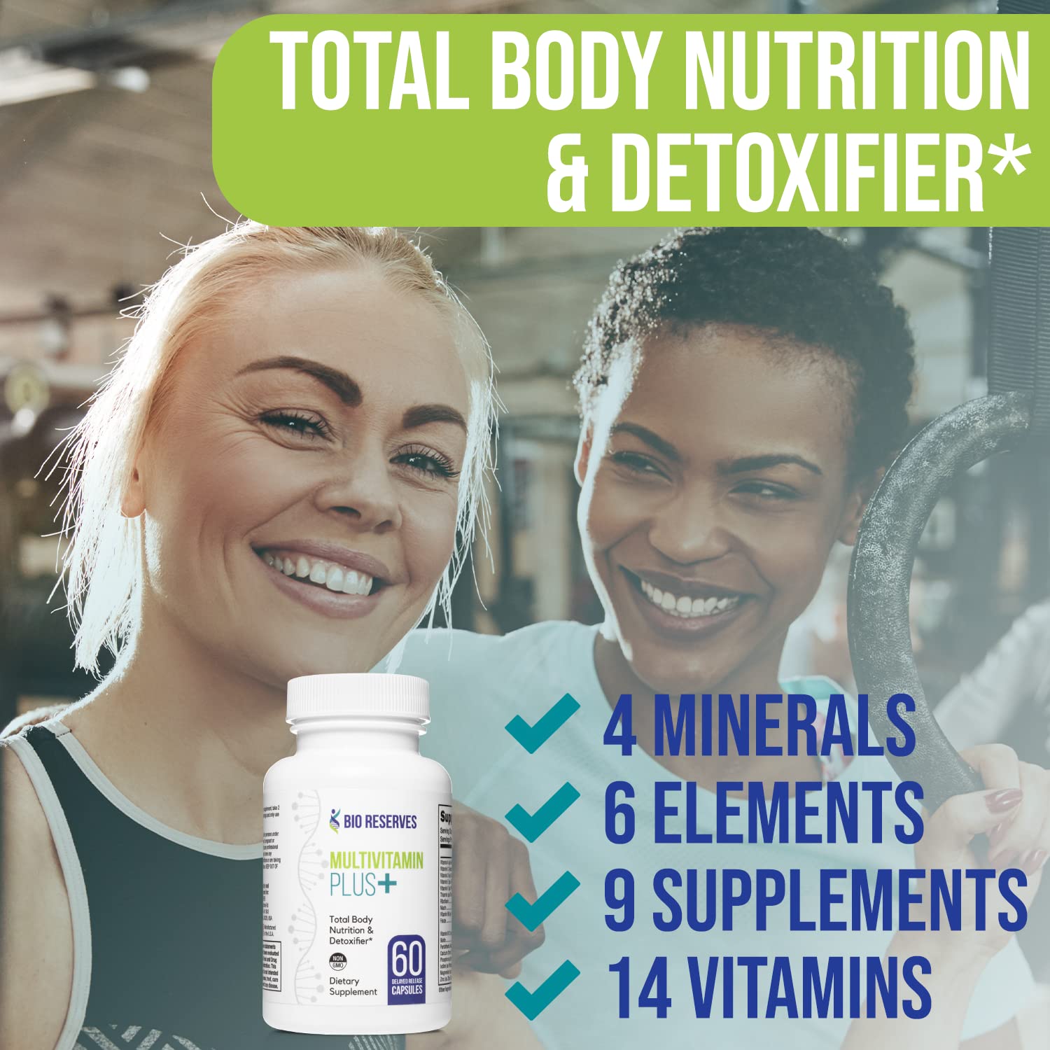 gut health support with multivitamin plus