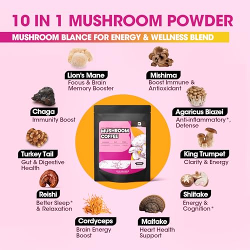 gut health support with mushroom coffee
