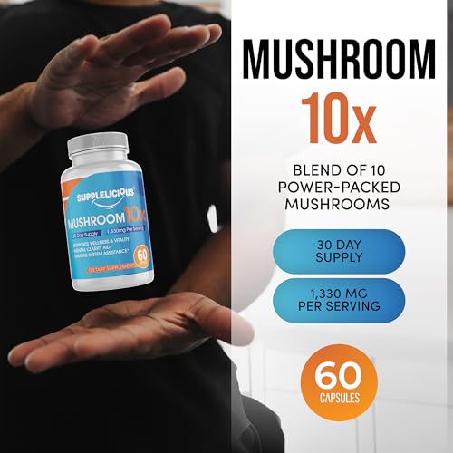 Gut health support with mushrooms