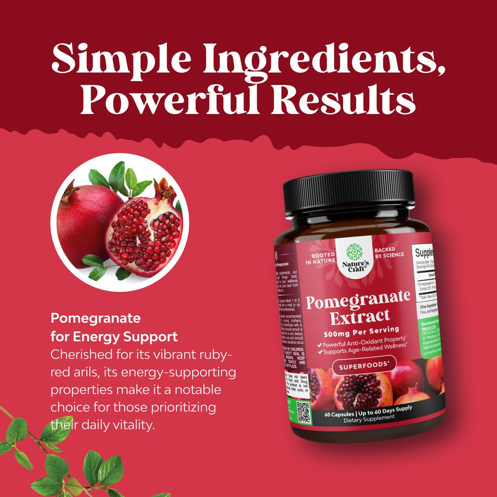 gut health support with pomegranate capsules