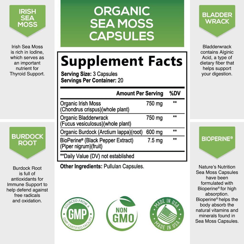gut health support with sea moss