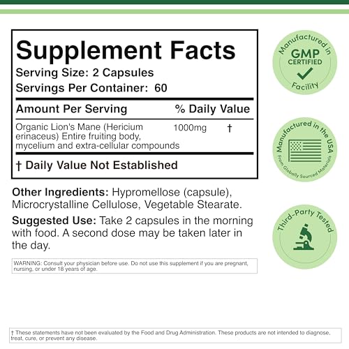 Gut health with Lion's Mane mushrooms