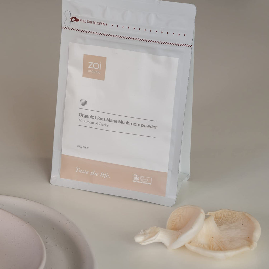 gut health with mushroom powder